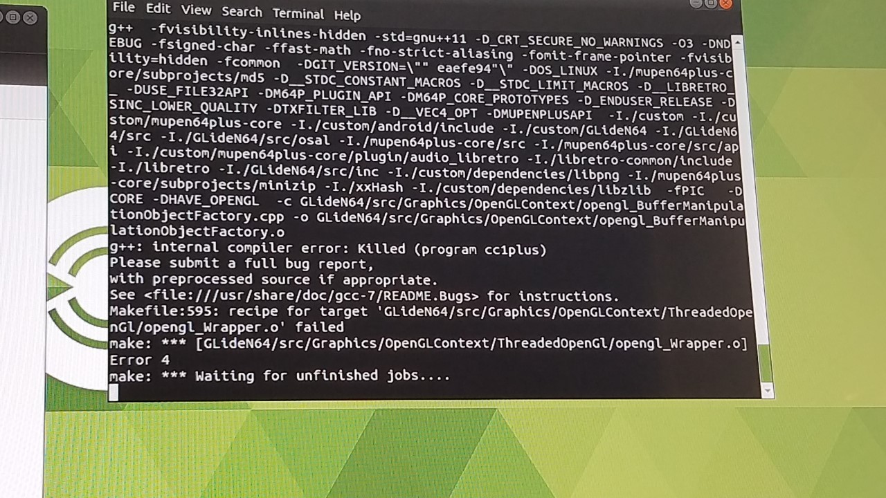 Can't build mupen64plus-next core on Odroid XU4 · Issue #310 · libretro/mupen64plus-libretro-nx ...