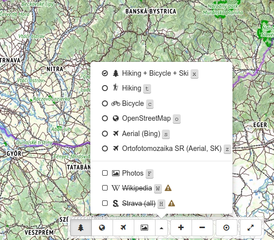 klavesove skratky funguju aj pre nedostupne mapy · Issue #527 · FreemapSlovakia/freemap-v3-react ...