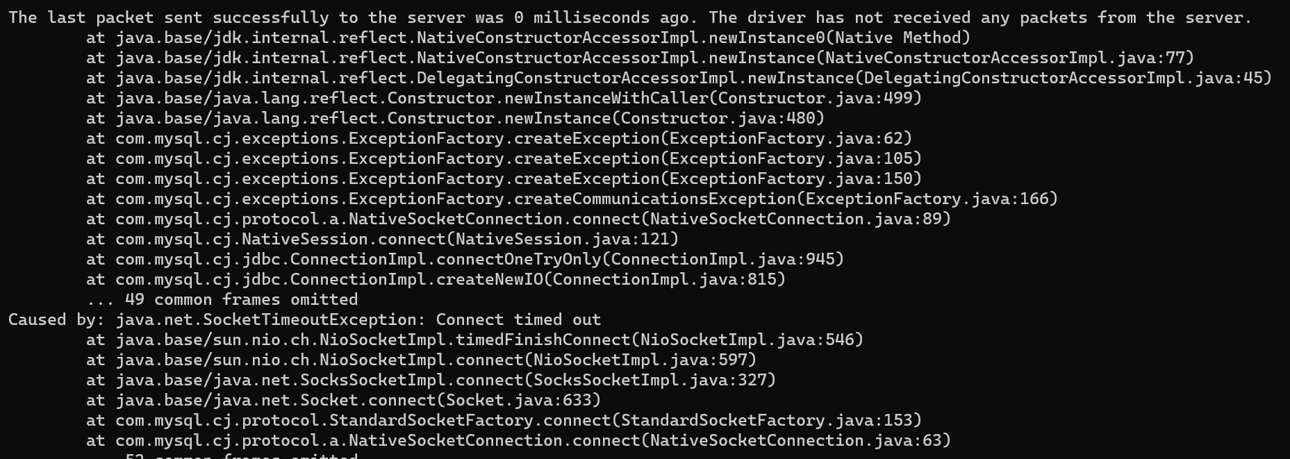 Bug 部署完成后,重启时system Setting启动不了,报错数据库连接失败 · Issue 26144 · Meterspheremetersphere · Github