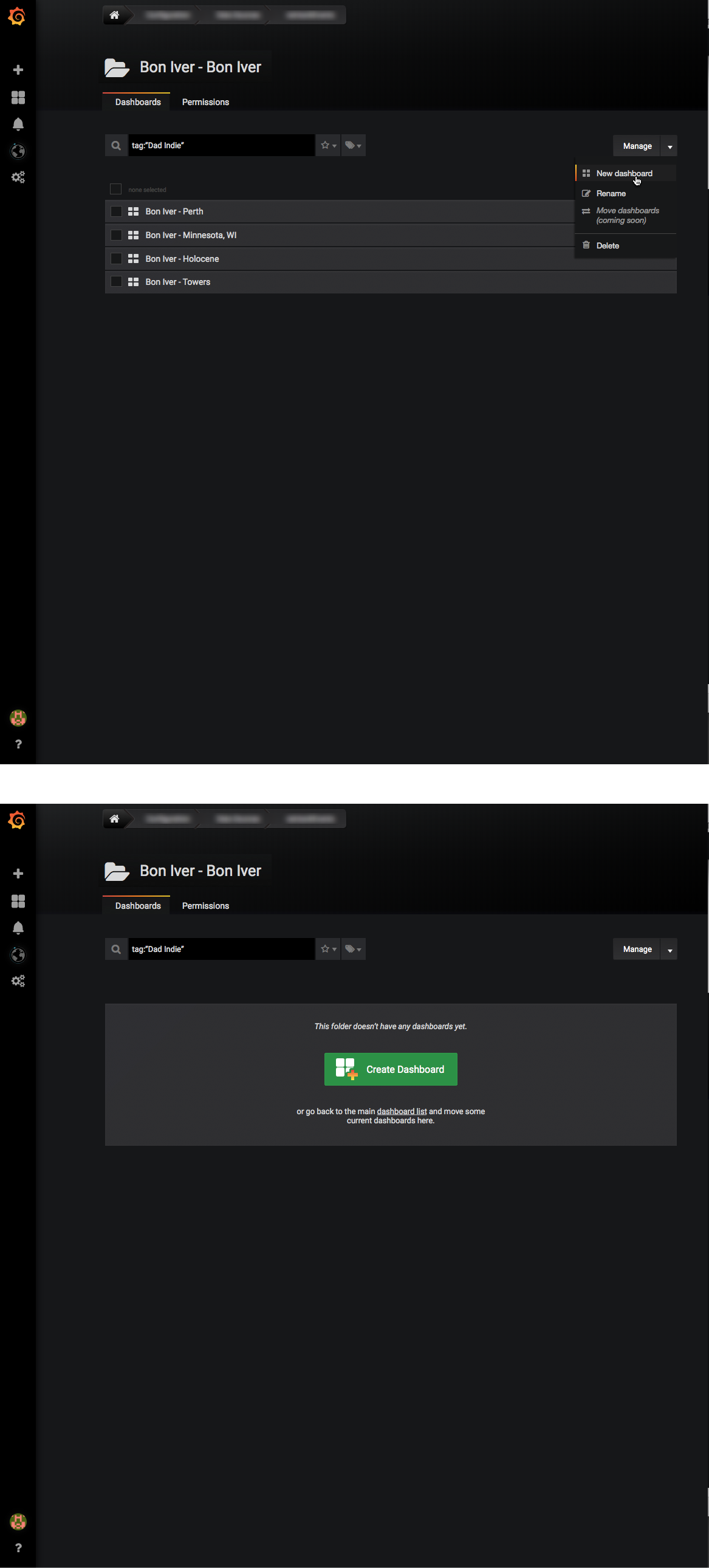 Grafana 5.0: New Dashboard Folder page · Issue #10083 · grafana/grafana · GitHub