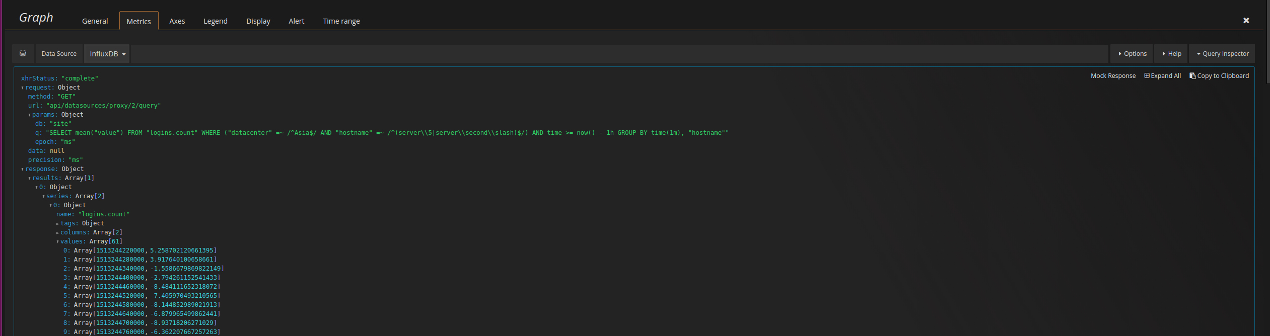 no data points is displaying on graph · Issue #10204 · grafana/grafana · GitHub