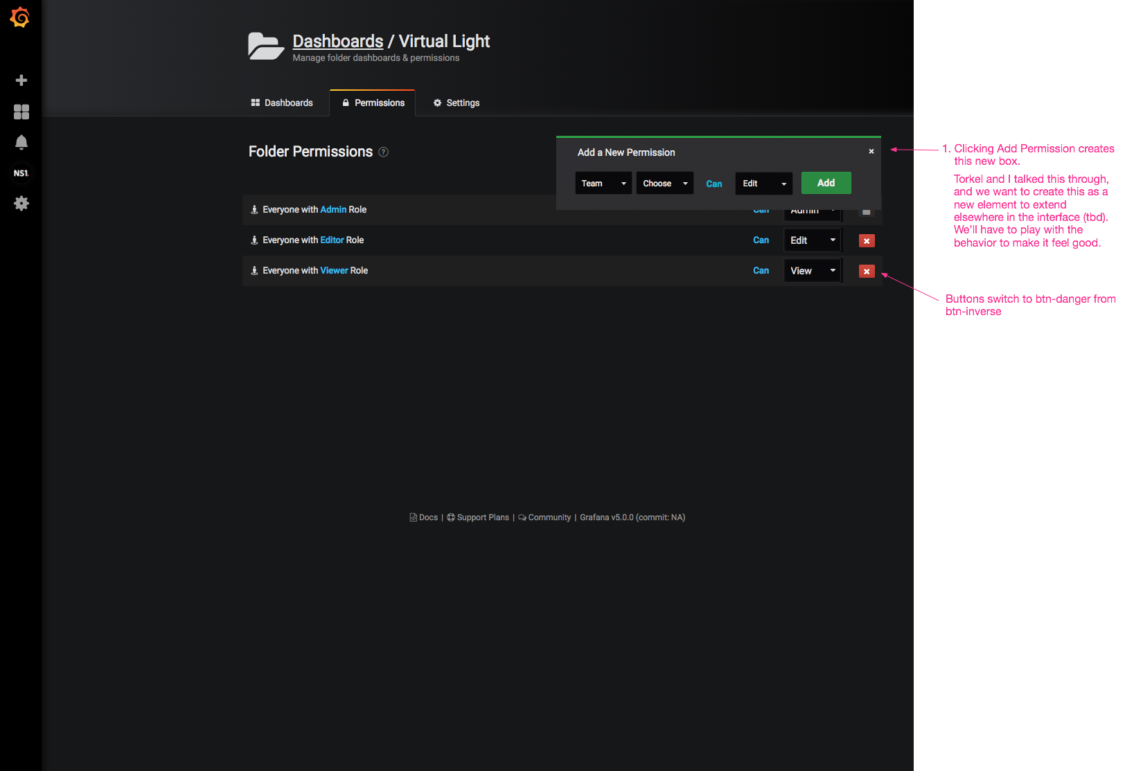 Grafana 5.0: modal for adding permissions · Issue #10676 · grafana/grafana · GitHub