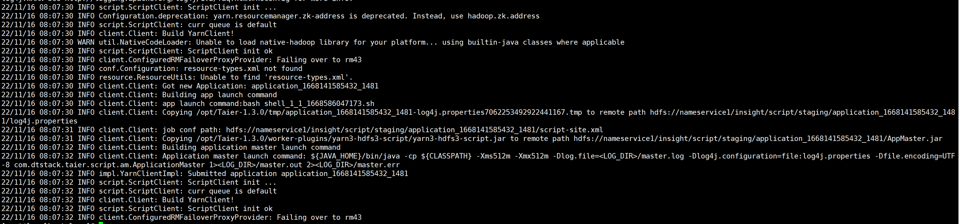运行shell任务执行服务器sh脚本，任务一直在running卡死 · Issue #898 · DTStack/Taier · GitHub