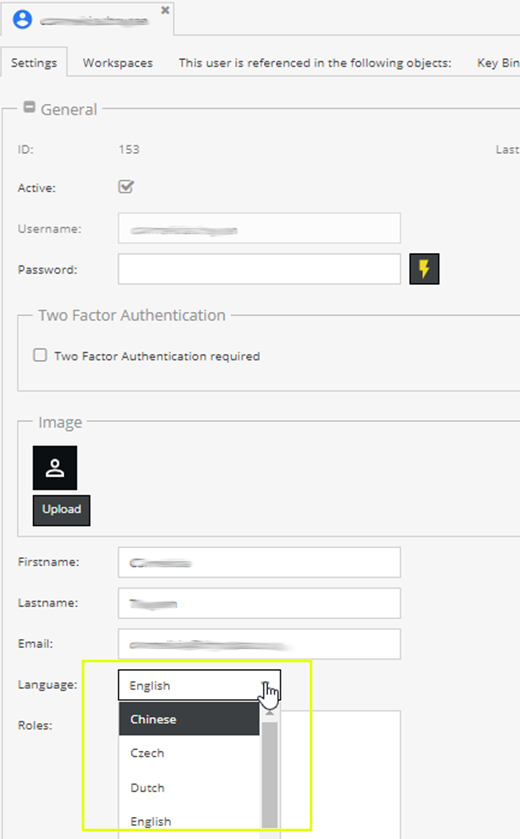 List Of Languages Available On A User S Profile · Pimcore · Discussion