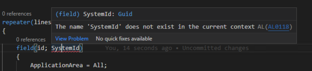 BC 20 symbol - compiler warning · Issue #7064 · microsoft/AL · GitHub