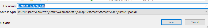 Notebook created in VSCode Tries to Save as JSON · Issue #147657 · microsoft/vscode · GitHub