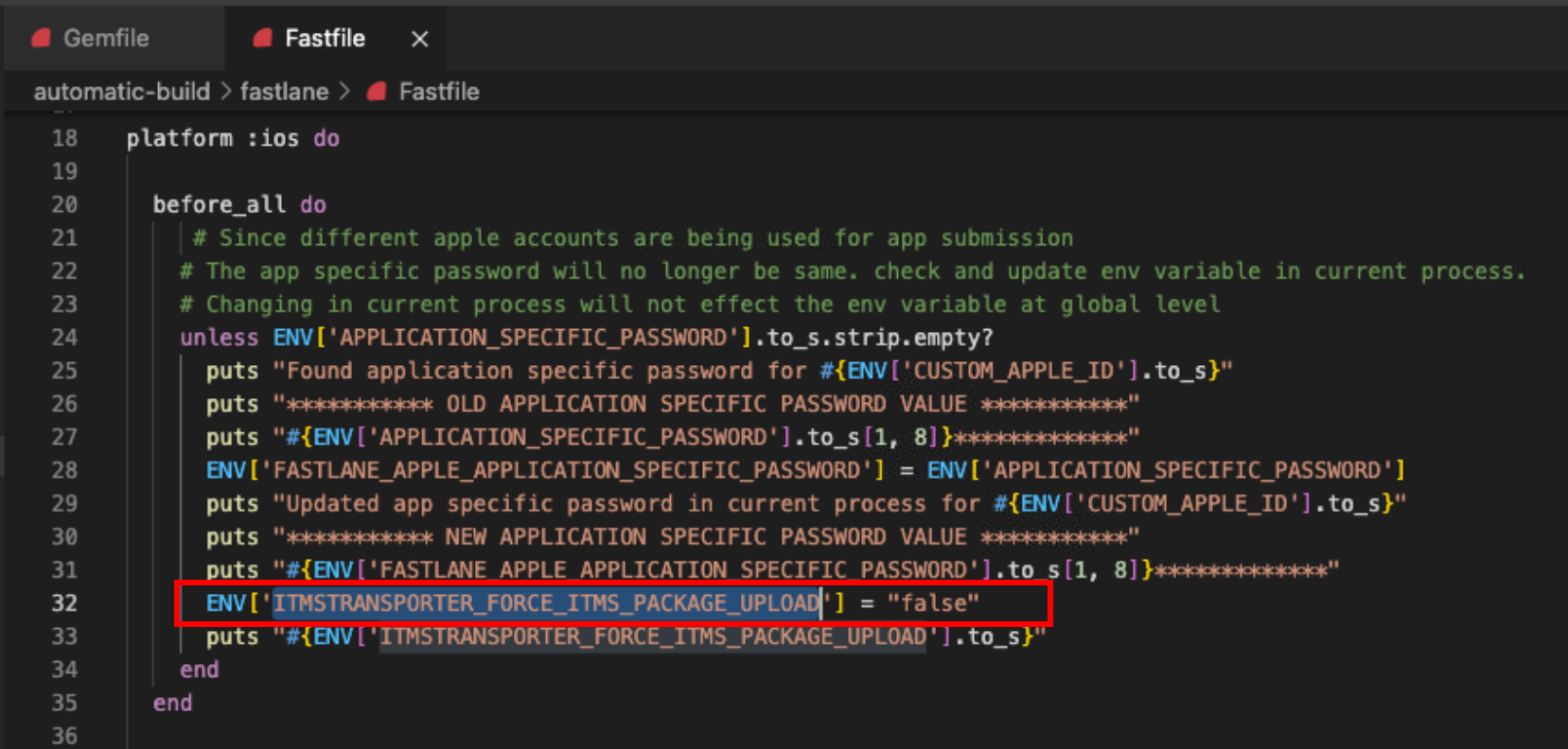 Fastlane getting "The request could not be completed because: Server error got 500" error for ...
