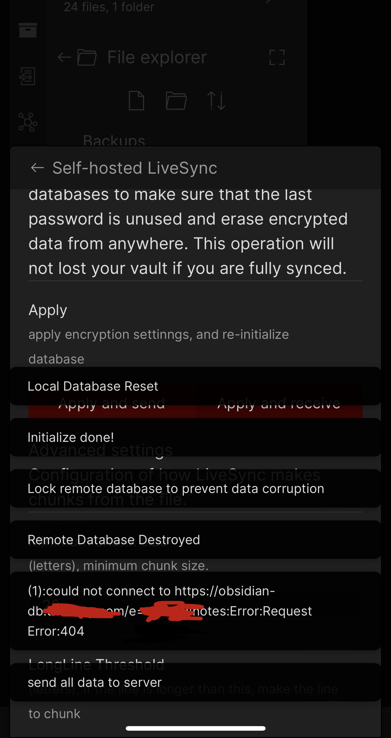 Remote database is deleted on first "Apply and send" · Issue #61 · vrtmrz/obsidian-livesync · GitHub