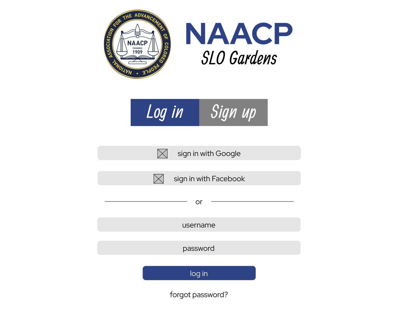 Create Login Page · Issue #16 · hack4impact-calpoly/naacp · GitHub