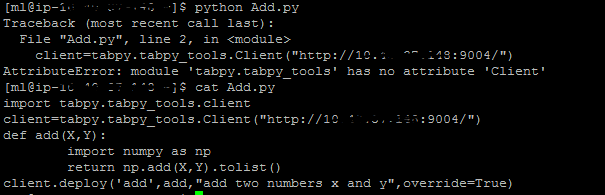 Tabpy-Linux - The endpoint you're trying to query did not respond ...