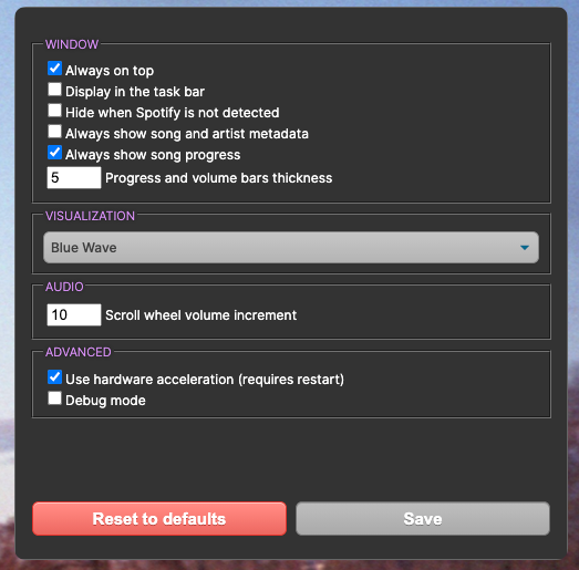 Unable to close settings window if no changes are made · Issue #157 · dvx/lofi · GitHub