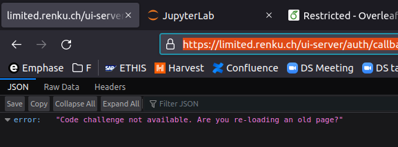 Improve page(s) shown on login errors · Issue #1960 · SwissDataScienceCenter/renku-ui · GitHub