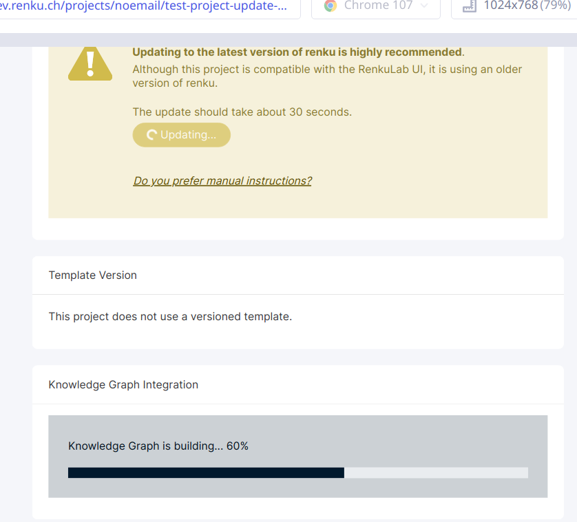 🔶 Rework the project status page · Issue #2315 · SwissDataScienceCenter/renku-ui · GitHub