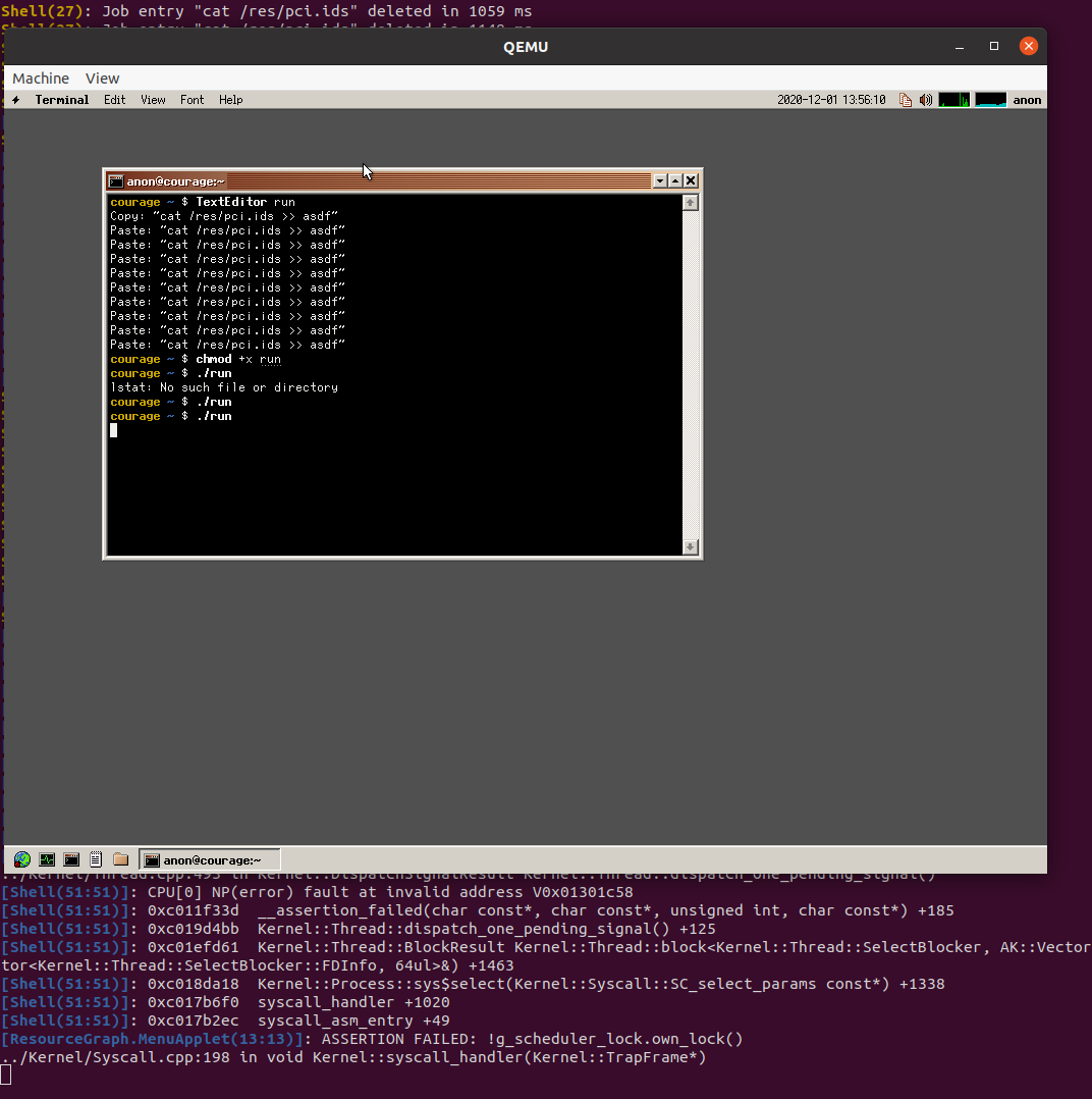 Kernel+Ext2fs: System freeze (with KVM disabled) · Issue #3990 · SerenityOS/serenity · GitHub