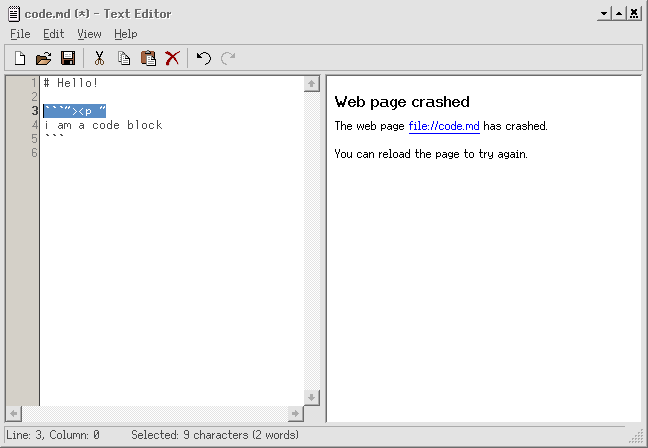 LibMarkdown: CodeBlock: render_to_html: language_style is not validated ...