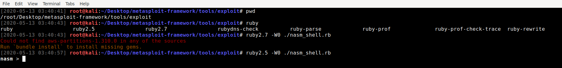 nasm_shell cant find Ascii85 · Issue #13440 · rapid7/metasploit-framework · GitHub