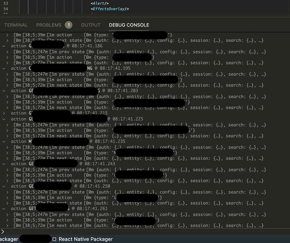 Debug Console log stops working after a few lines and formatting is messed up · Issue #4787 ...