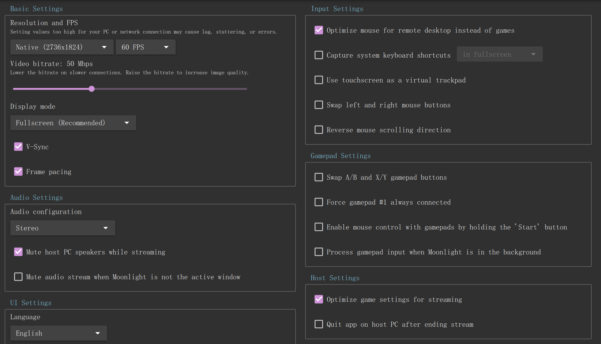 Moonlight is connecting to a certain client, but the screen shows a white screen. · Issue #975 ...