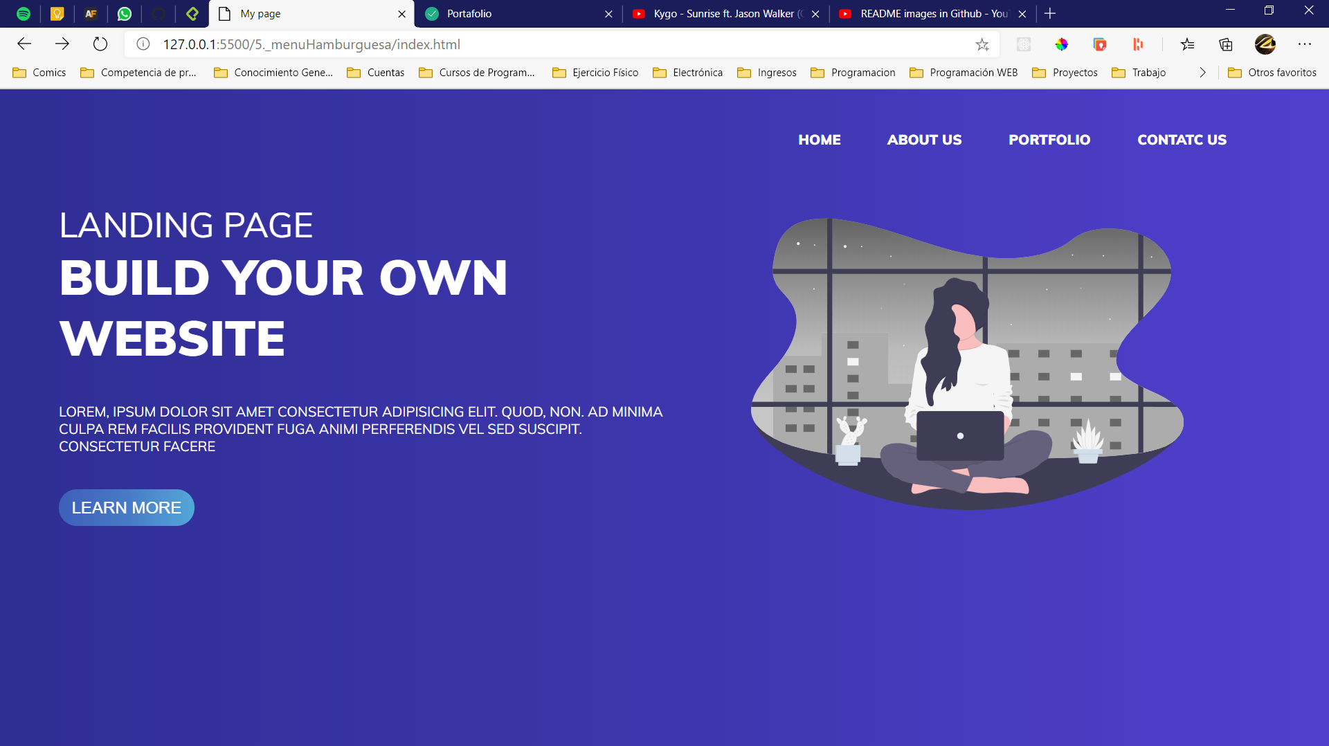 GitHub - IsraelSantizo98/hamburgerMenu: Landing Page con menu de hamburguesa lateral