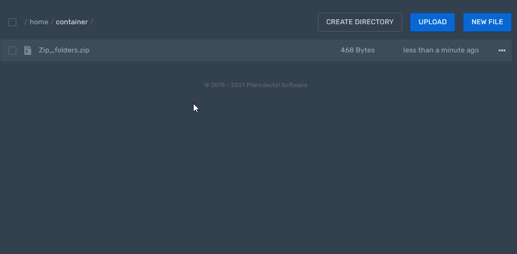Unarchive does not keep empty folders · Issue #3502 · pterodactyl/panel · GitHub