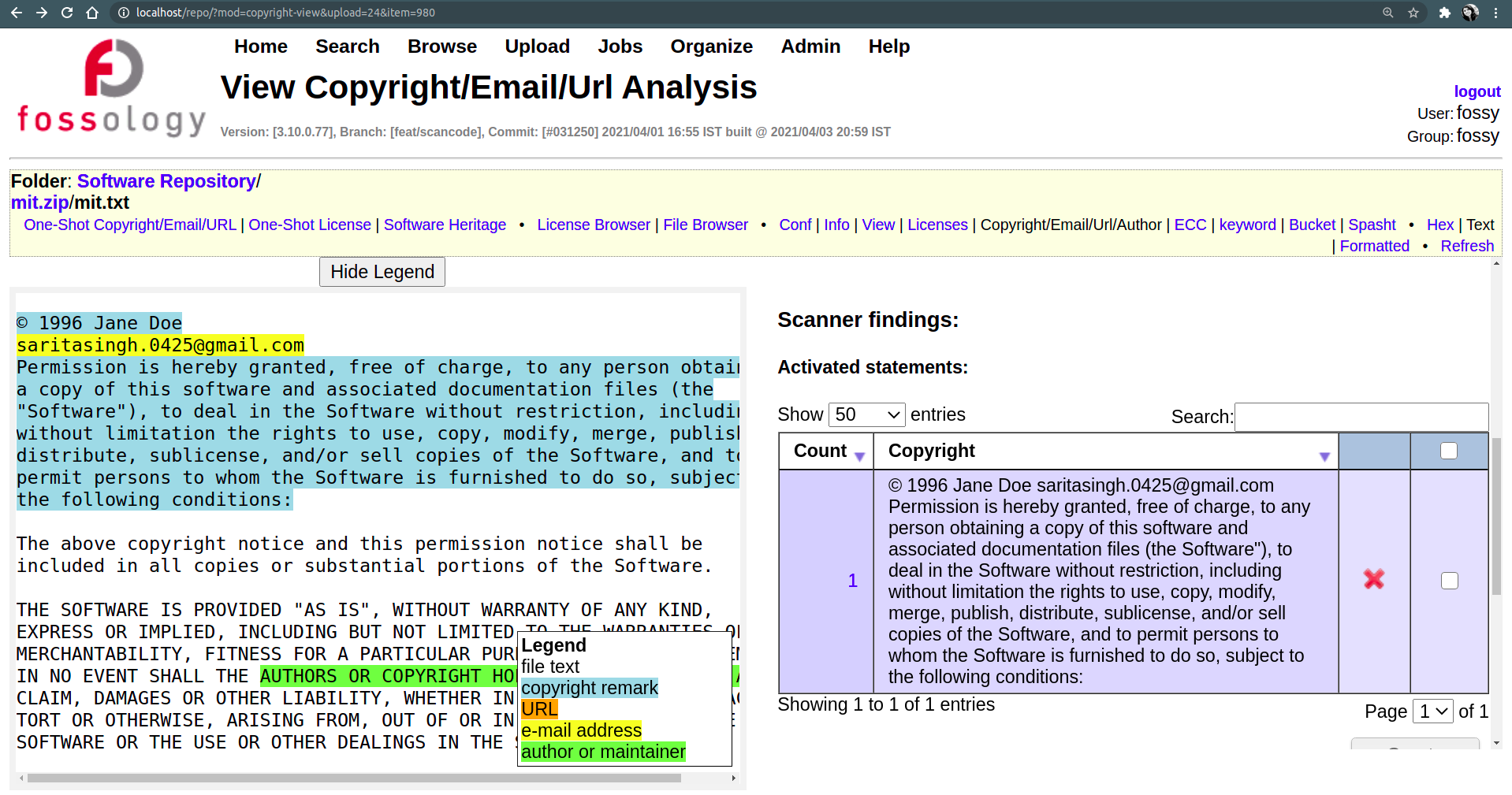 Copyright Detects Paragraph Which Is Not Part Of The Copyright · Issue 1960 · Fossology
