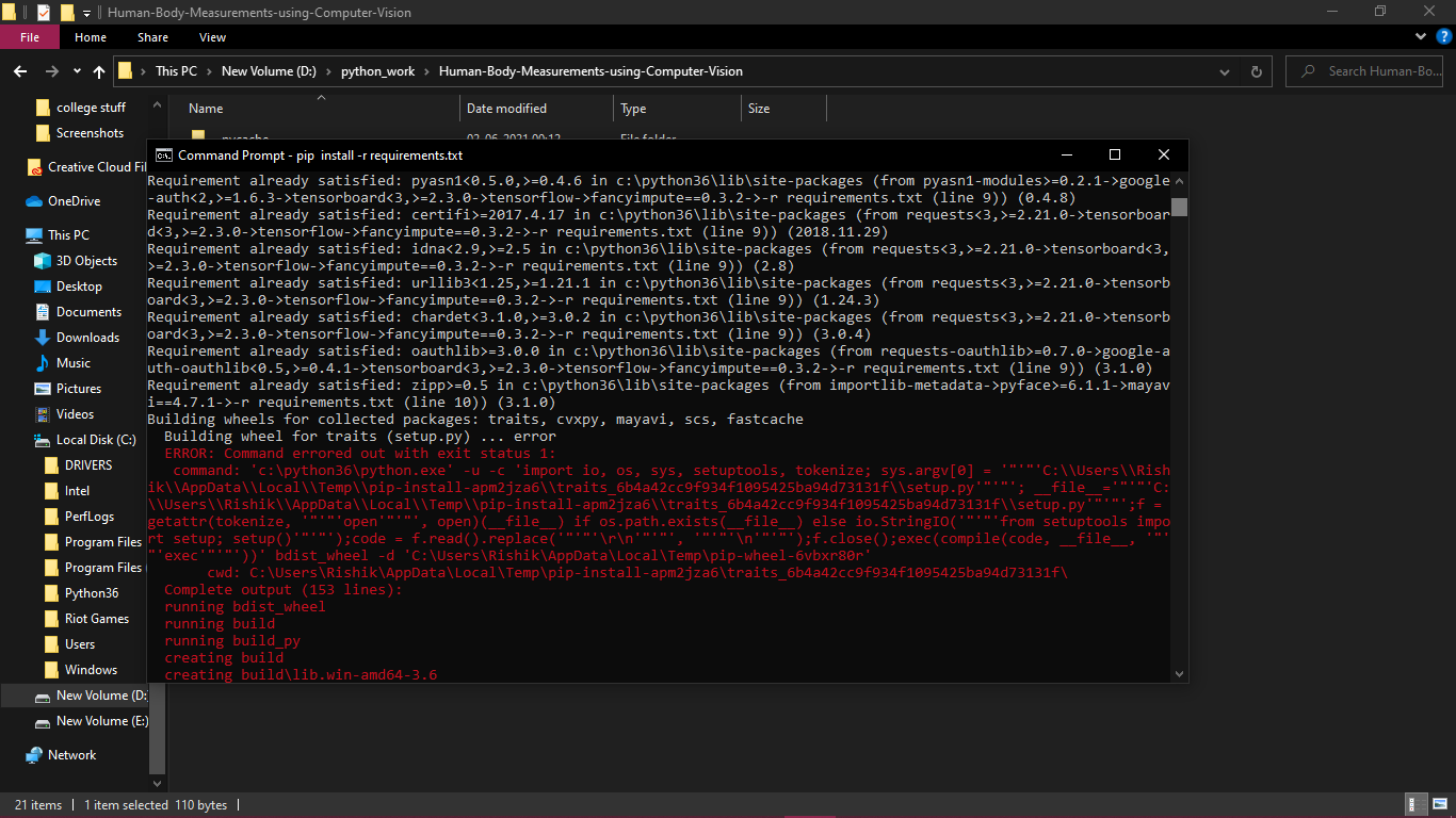 Running on Local Machine · Issue #9 · farazBhatti/Human-Body-Measurements-using-Computer-Vision ...