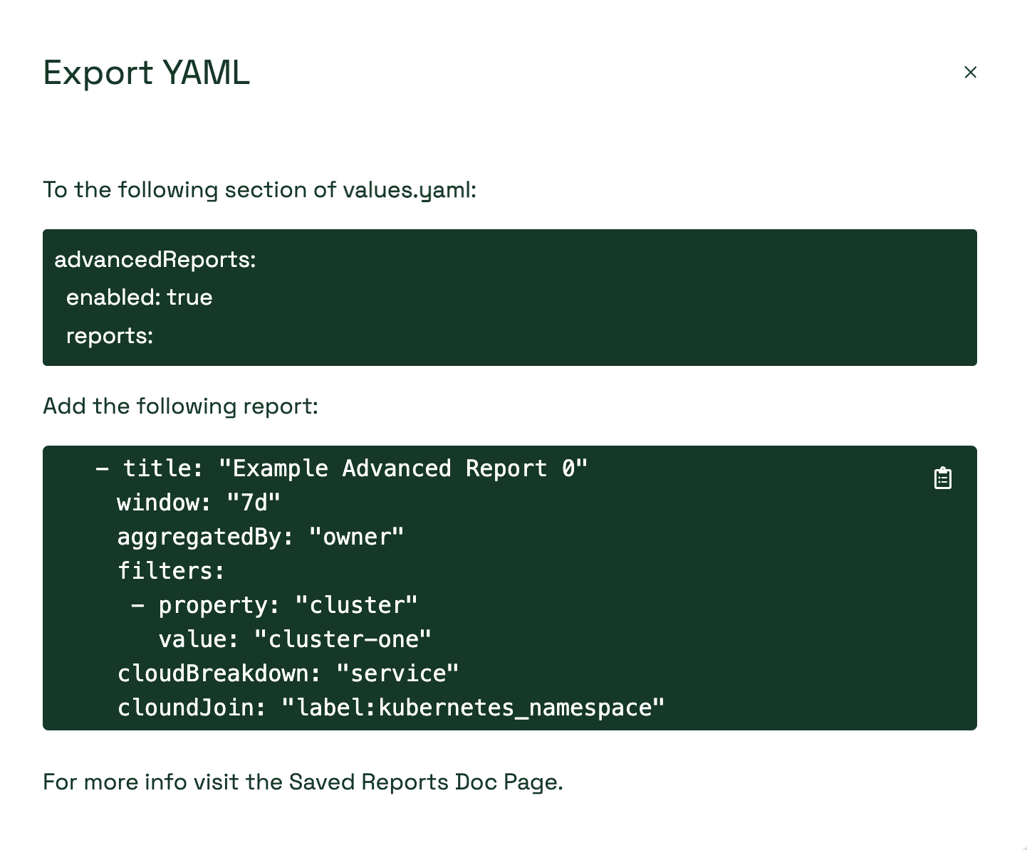Typos In Report Yaml Export · Issue 2122 · Kubecost Cost Analyzer Helm Chart · Github