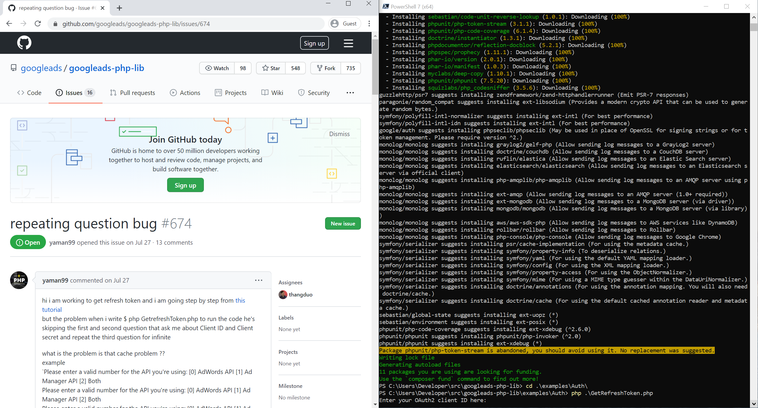 repeating question bug · Issue #674 · googleads/googleads-php-lib · GitHub