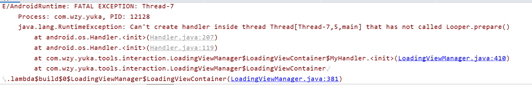 thread内的mhandler没有call Looper.prepare() · Issue #2 · BarefootBKK/LoadingViewManager-For-Android ...
