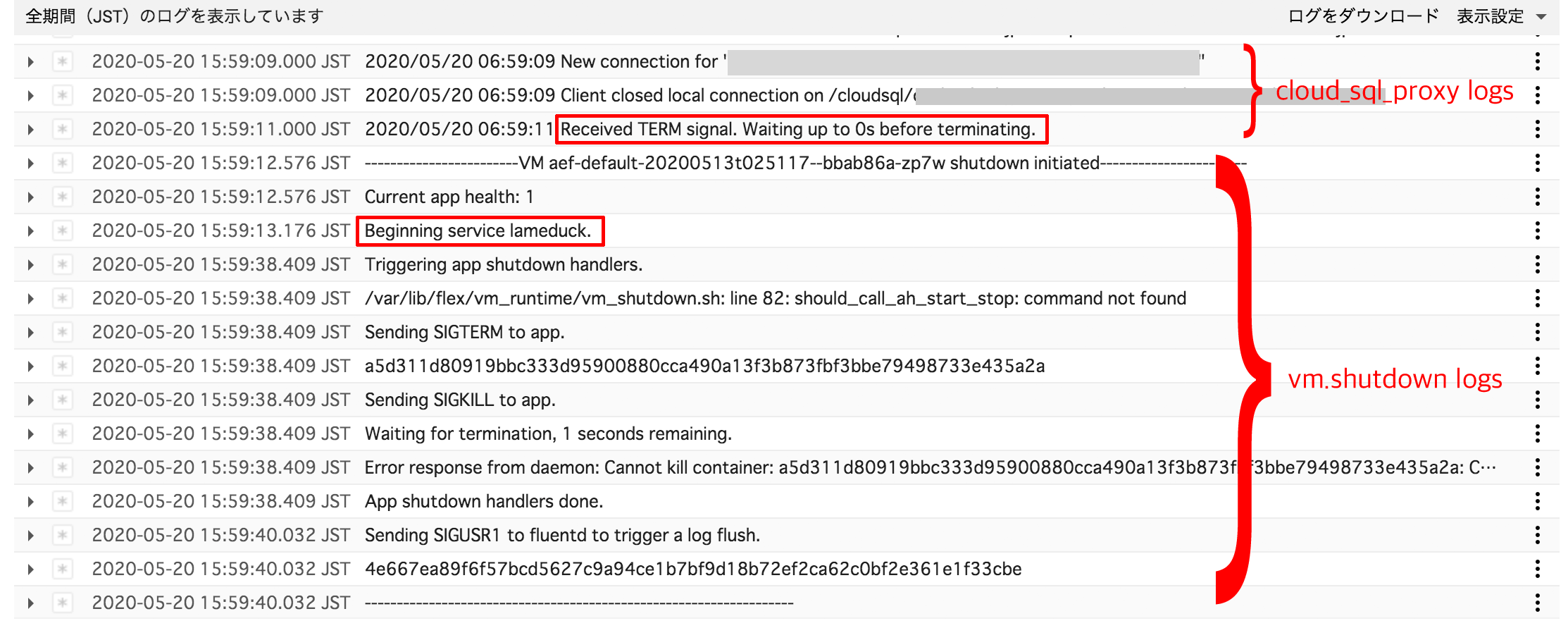 SIGTERM started showing up on GAE Flex since last week · Issue #396 · GoogleCloudPlatform/cloud ...