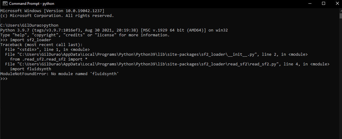'ModuleNotFoundError: No module named fluidsynth' · Issue #7 · Rainbow ...