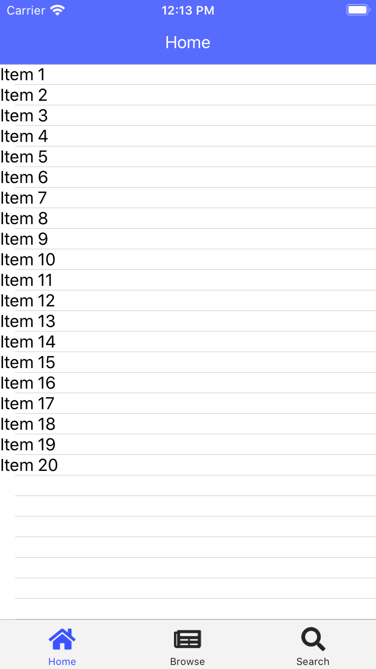 RadListView does not display correctly when using import variables and index @nativescript/theme ...