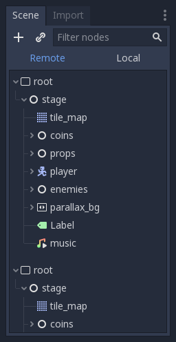 Add multiple root to Scene Dock when running multiple instances · Issue #6257 · godotengine ...