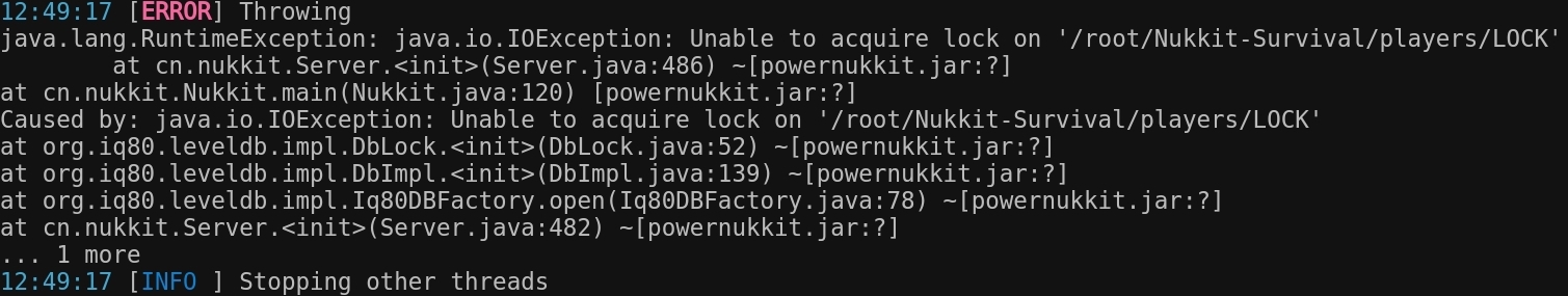 I moved Nukkit 1.0 to PowerNukkit but I have many Raknet errors · Issue #312 · PowerNukkit ...