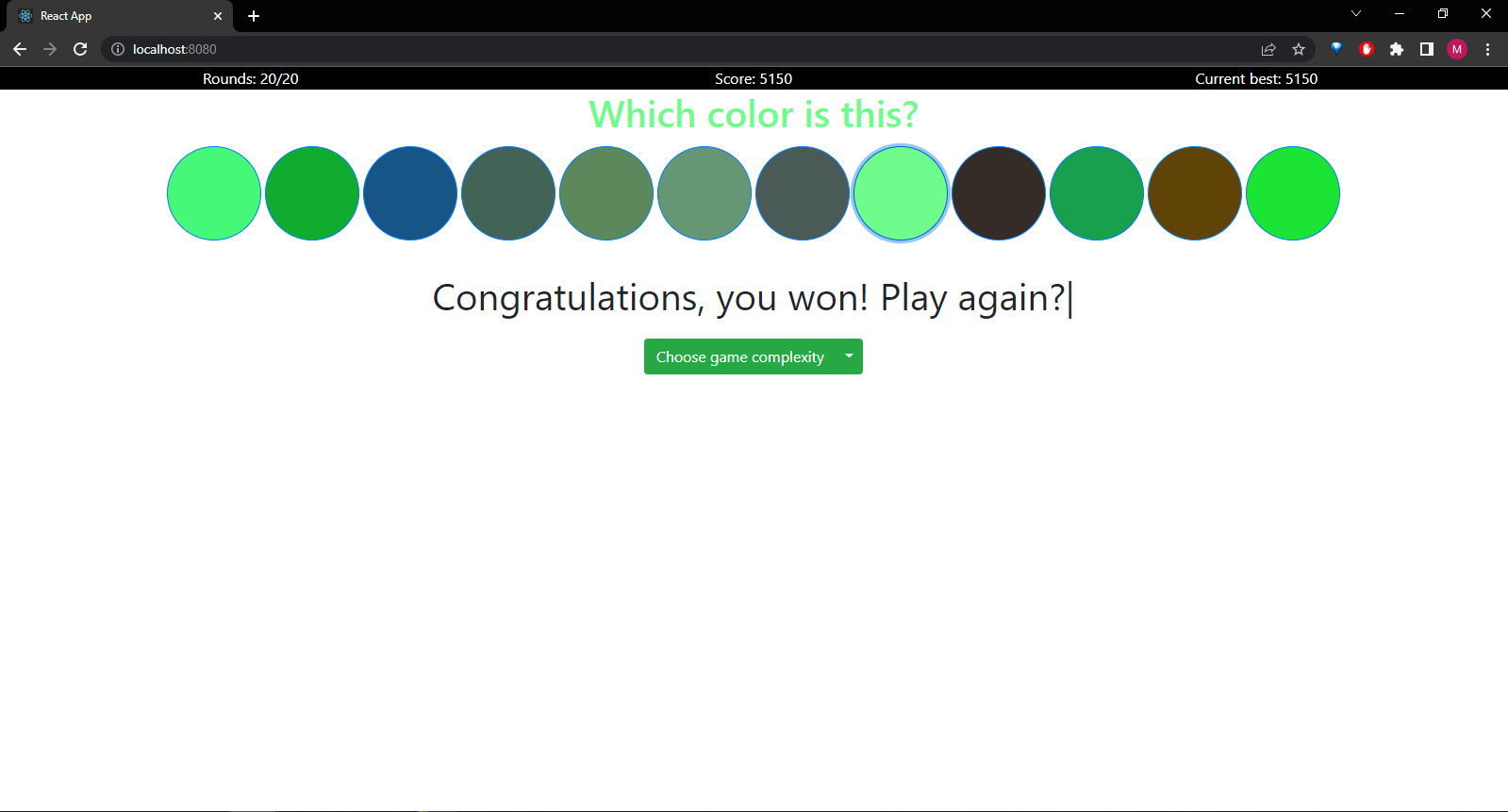 GitHub - mboyadzhieva/guess-the-color-game: Very simple game in which the player is supposed to ...