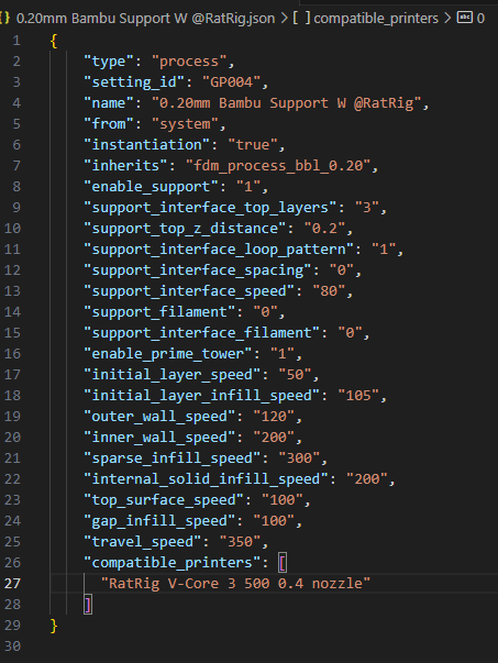 Trailing comma in OrcaSlicer\resources\profiles\Ratrig\process\0.20mm Bambu Support W @RatRig ...