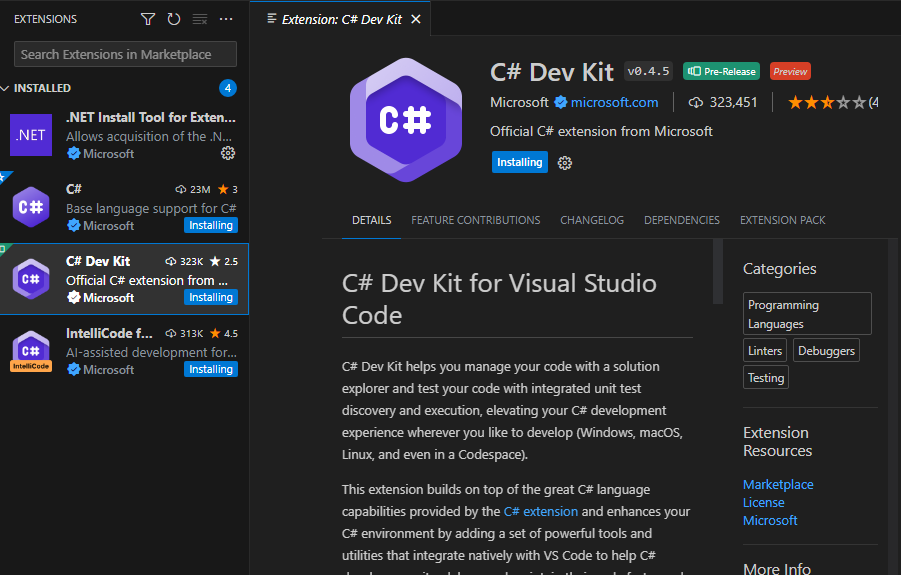 Progress indication when installing extensions · Issue #76189 · microsoft/vscode · GitHub