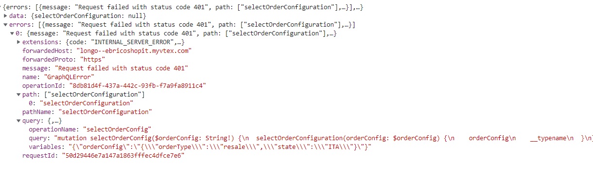 Bug Mutation Returns 401 · Issue 20 · Vtex Apps Order Configuration · Github