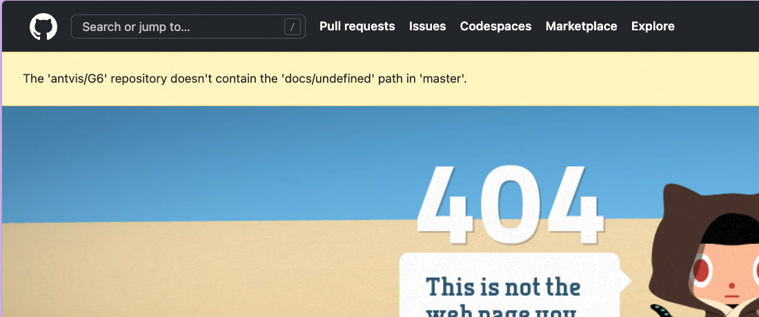 官网在 Github 编辑按钮无效 · Issue #4054 · antvis/G6 · GitHub