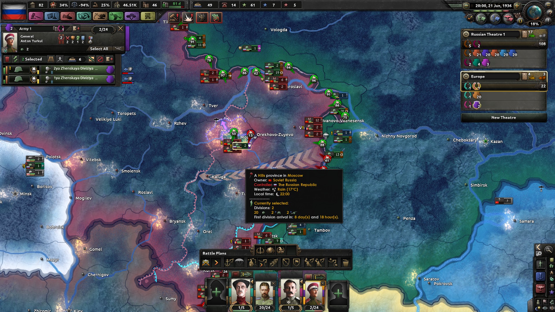 RUS/SOV - Divisions of Death spawning in Moscow during civil war ...