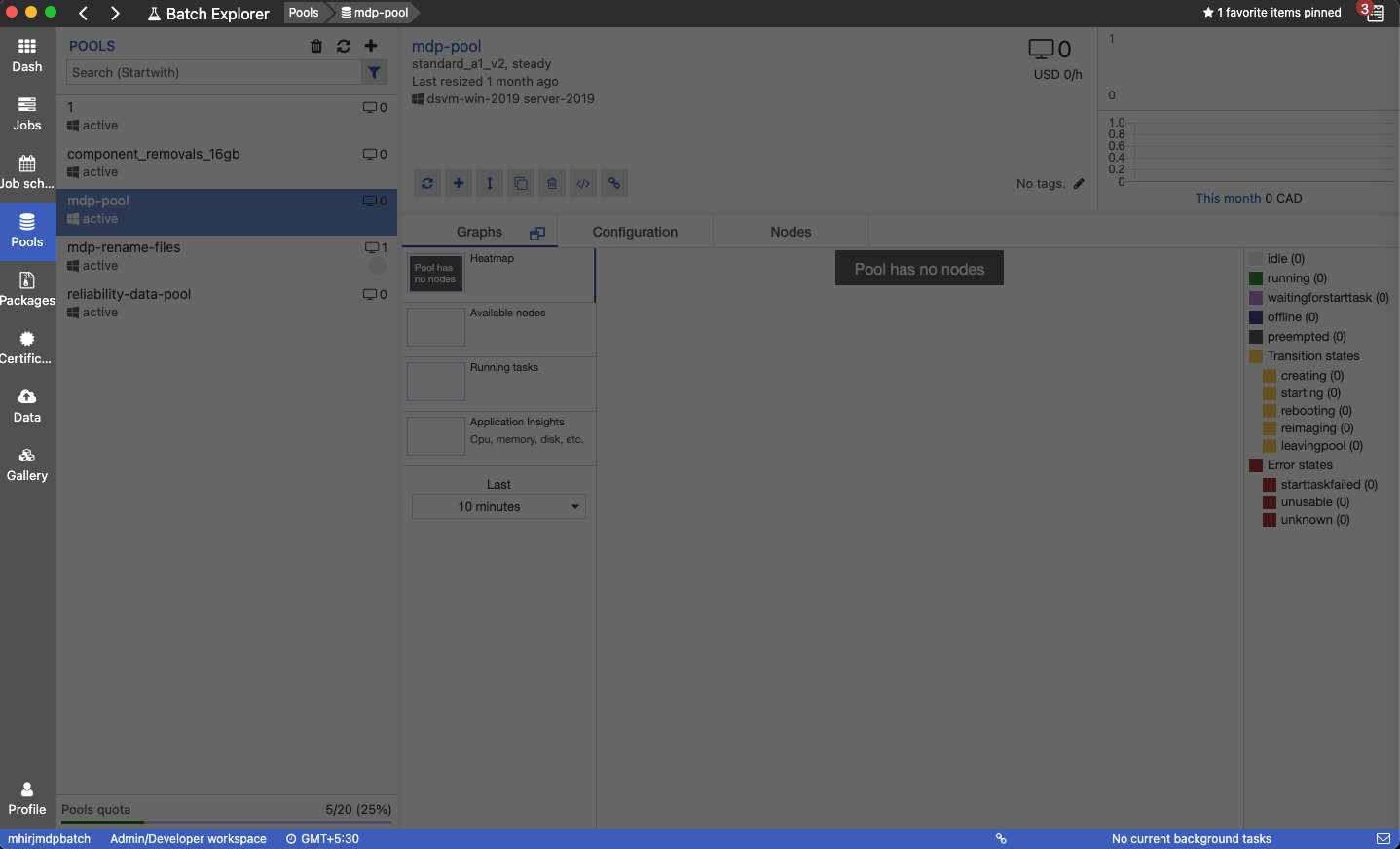 Resize Button in Pool Configuration doesn't work on BatchExplorer · Issue #2313 · Azure ...