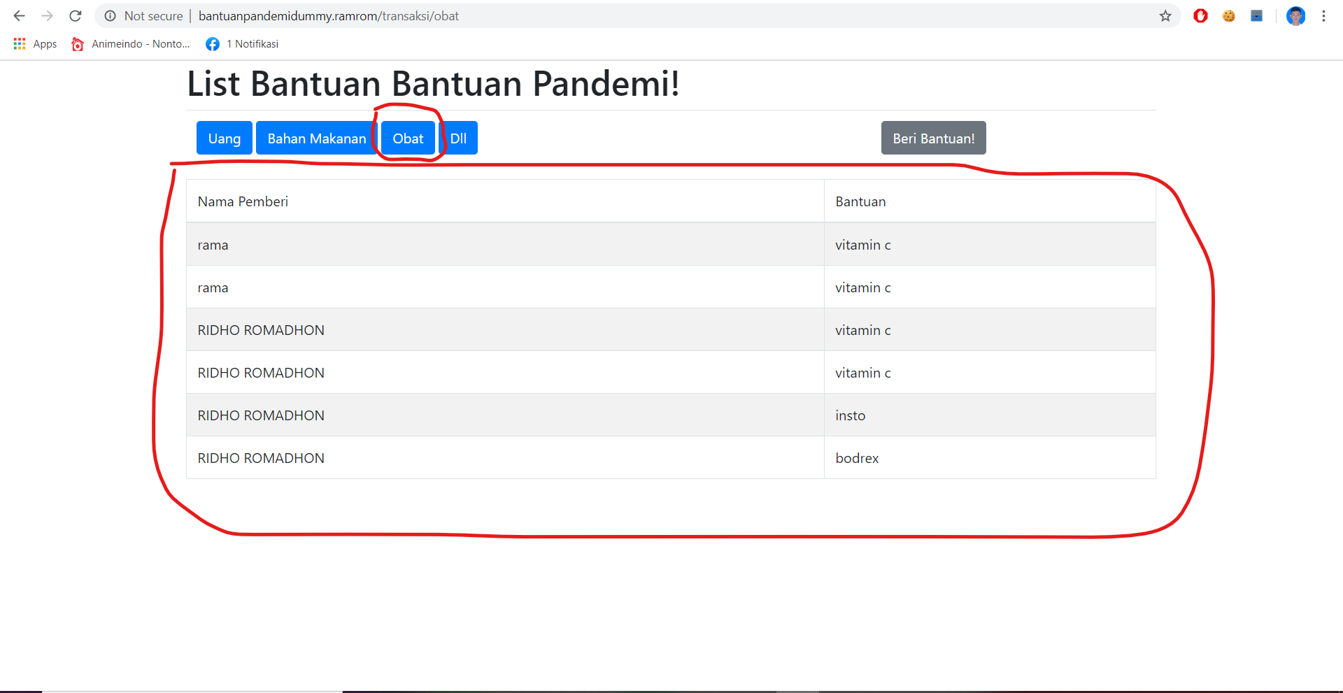 GitHub - ramaromadhon123/05111740007009_BantuanPandemi_PBKK