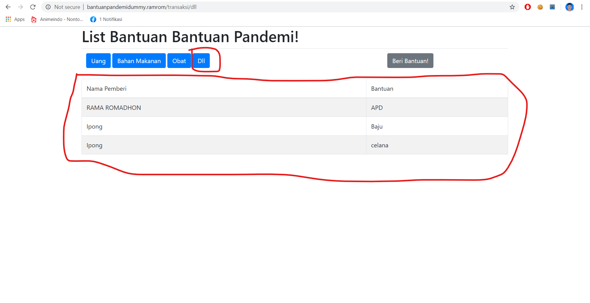 GitHub - ramaromadhon123/05111740007009_BantuanPandemi_PBKK
