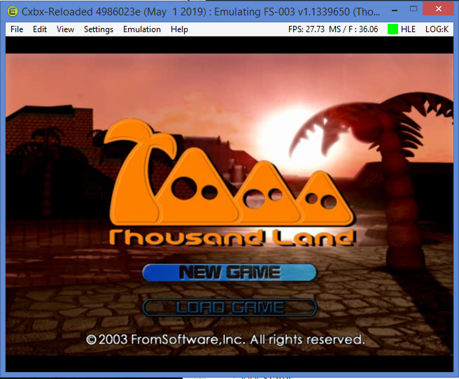 ThousandLand [FS-003] [1.1339650] · Issue #893 · Cxbx-Reloaded/game ...