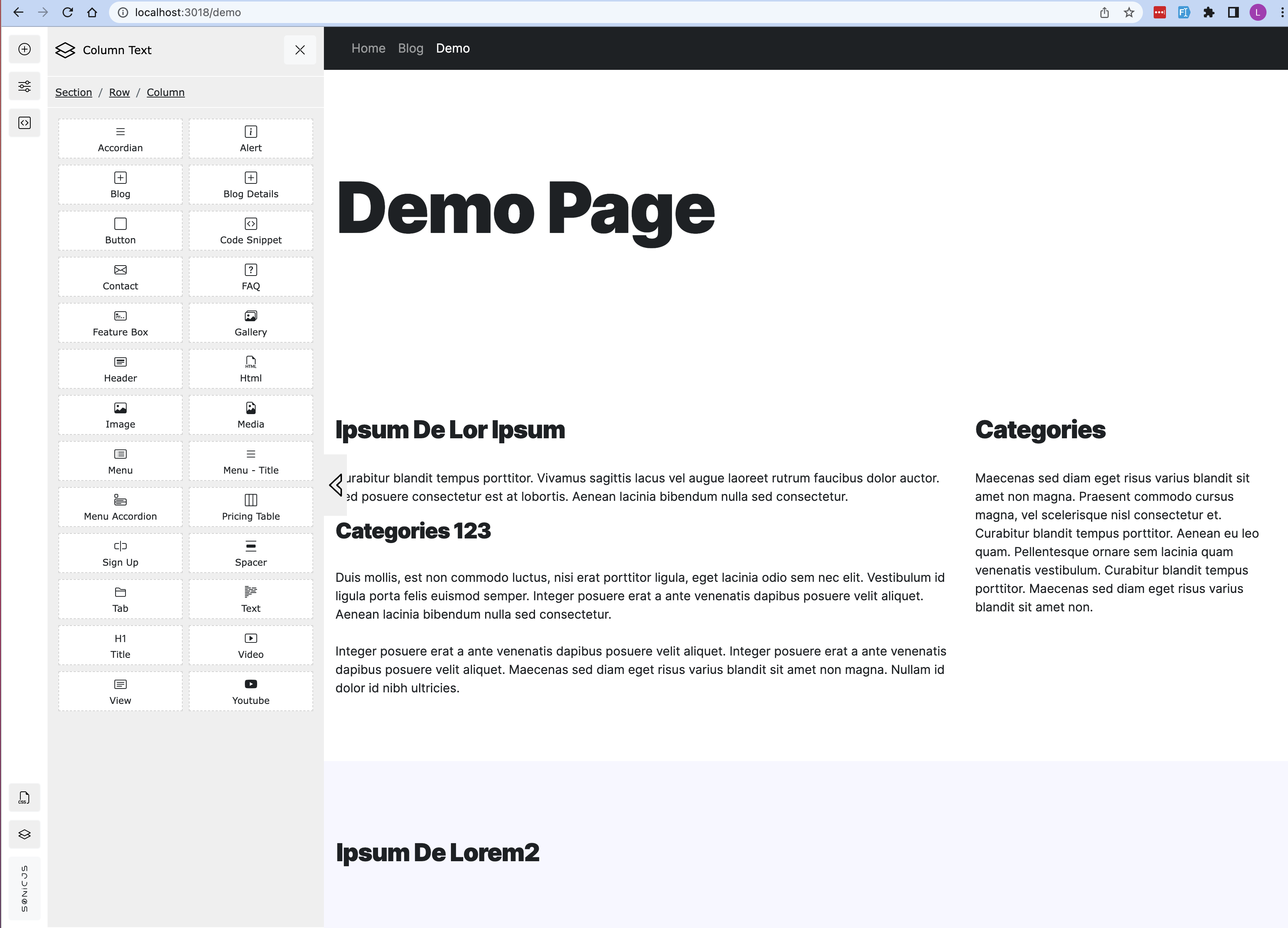page builder testing · Issue #156 · lane711/sonicjs · GitHub