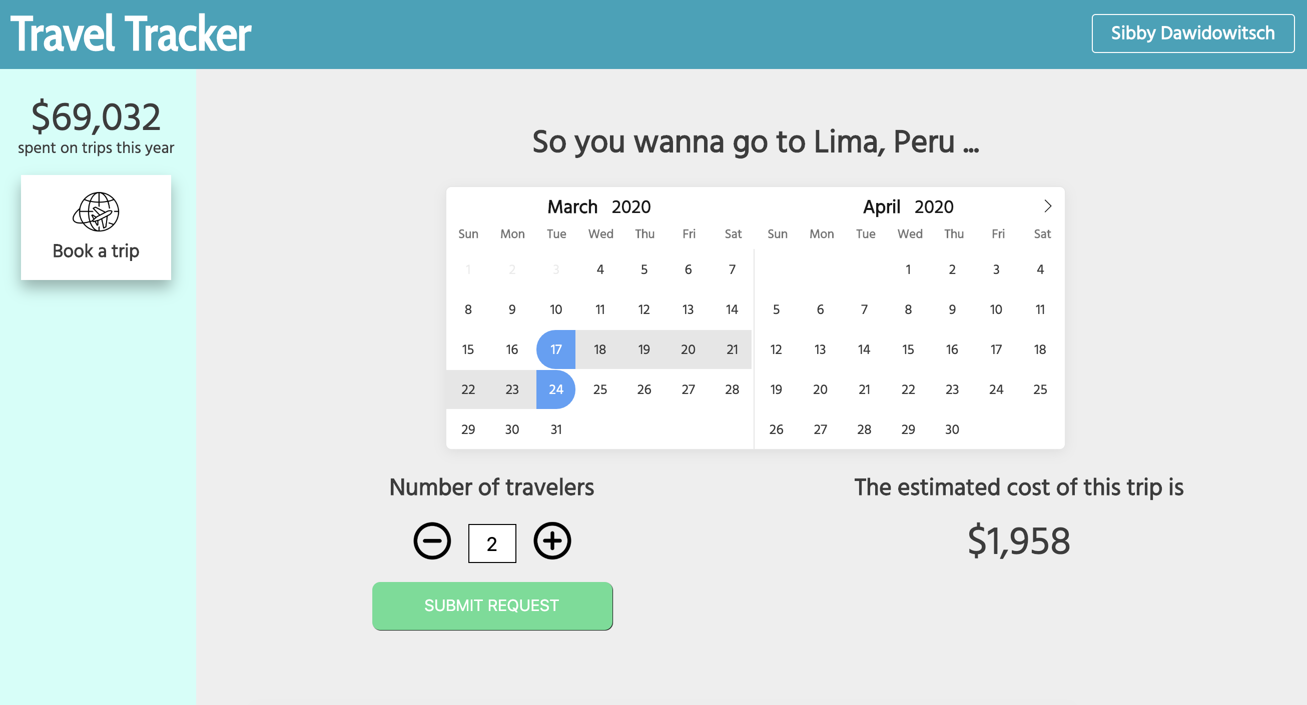 GitHub - edlsto/travel-tracker: Travel Tracker is a travel booking app ...