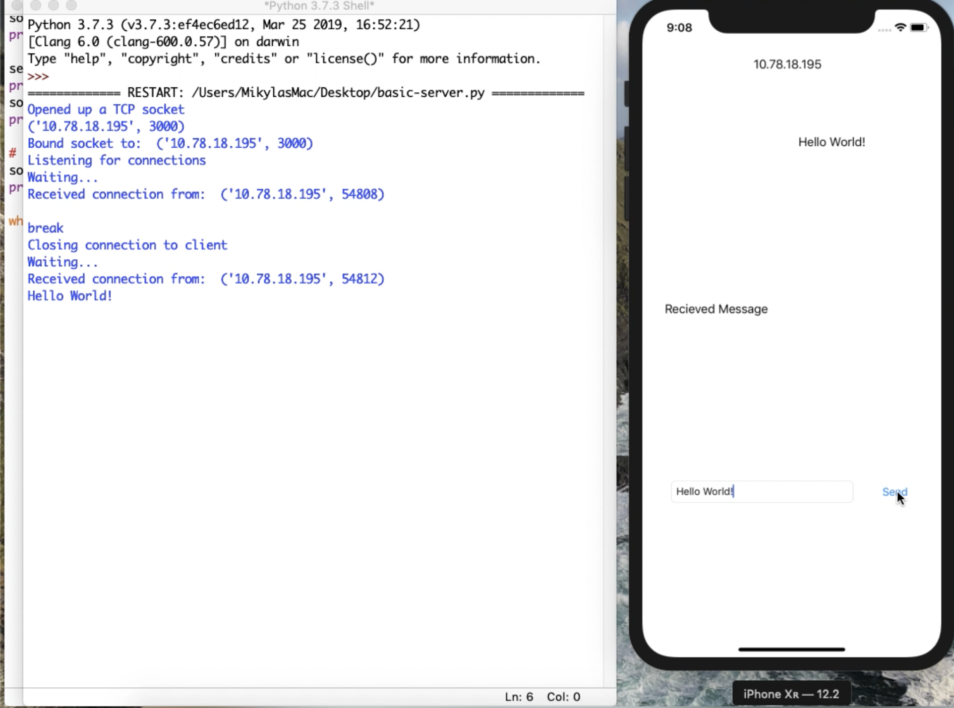 GitHub - mikylab/ChatApplication: iOS app and computer program using ...