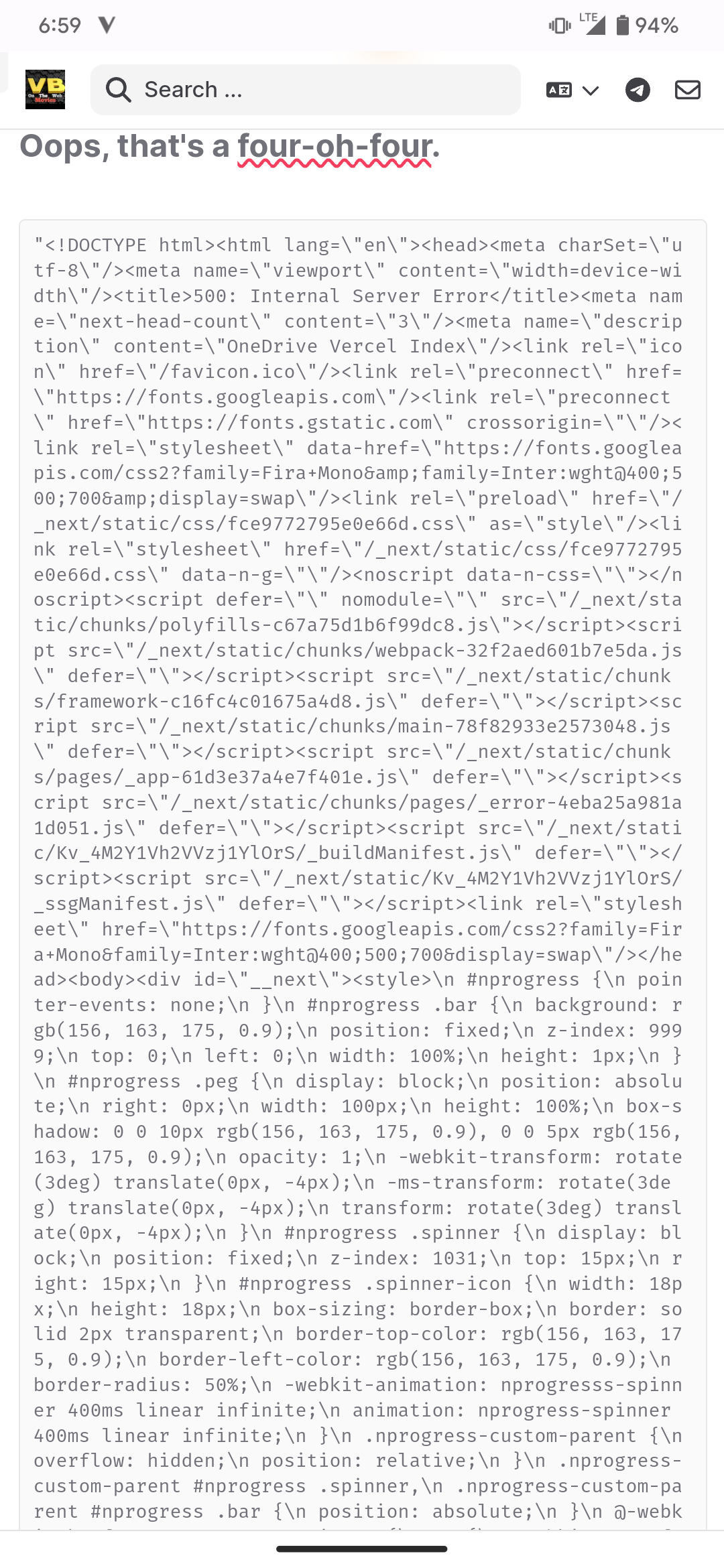 Oops, that's a four-oh-four. · Issue #931 · spencerwooo/onedrive-vercel-index · GitHub